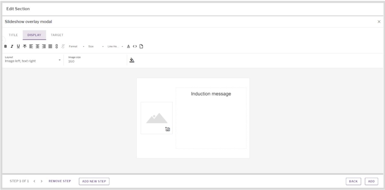Slideshow overlay modal widget - Invotra Developer